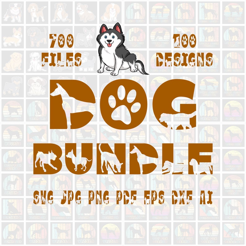 Dog Bundle Dog Designs 700 Files Printable Png Jpg Dog - Etsy