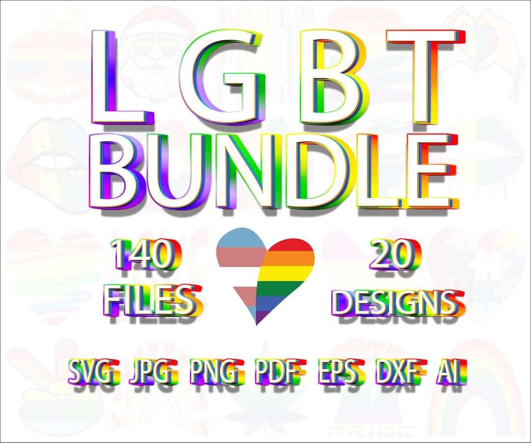 LGBT Bundle LGBT Designs LGBT Svg Printable Editable - Etsy