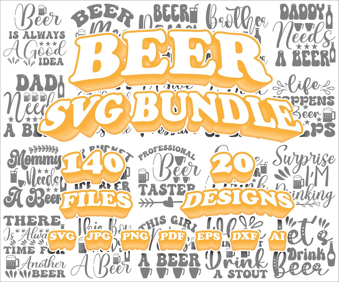Beer SVG Bundle, SVG Files for Cricut, Cut File, Instant Download ...
