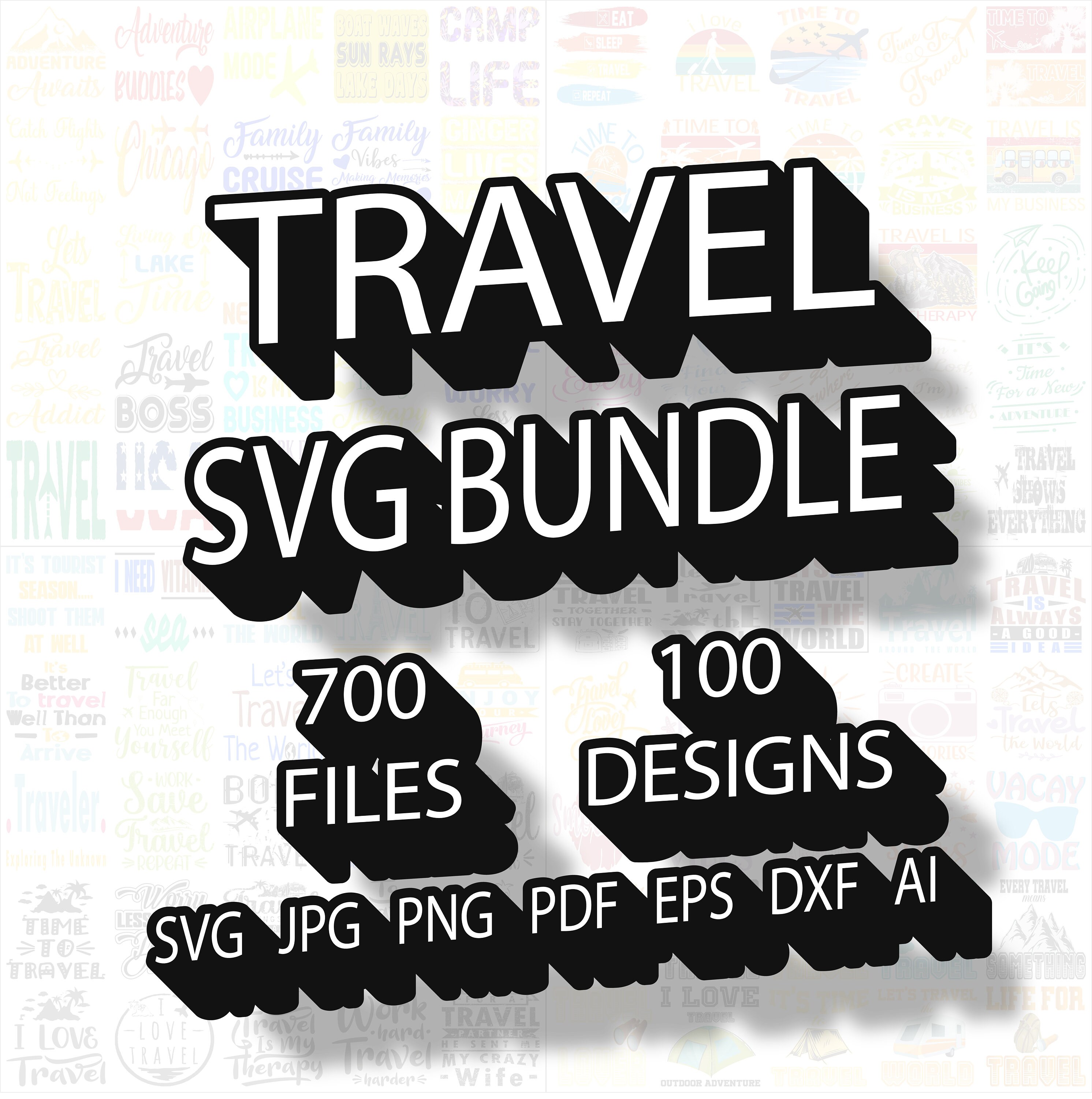 Travel SVG Bundle Travel Quotes Travel Designs SVG Files - Etsy