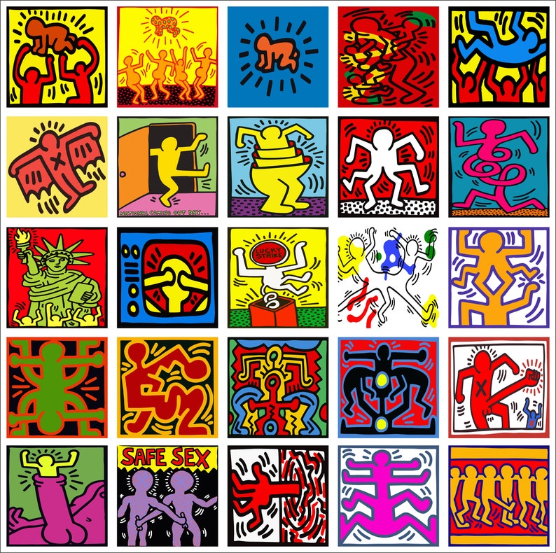 Paquete SVG de Keith Haring archivos SVG para cricut - Etsy México