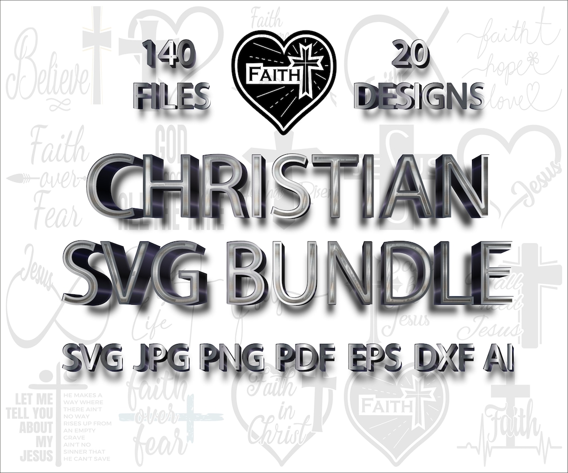 Christian SVG Bundle SVG Files for Cricut Instant Download - Etsy
