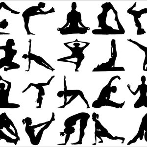 Yoga Positions SVG Bundle, Yoga Positions Designs, Yoga Positions Svg ...