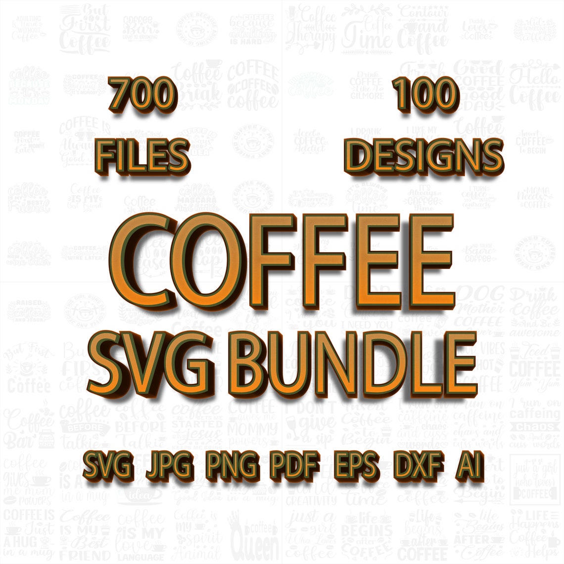Coffee SVG Bundle Coffee Quotes Coffee Designs SVG Files - Etsy