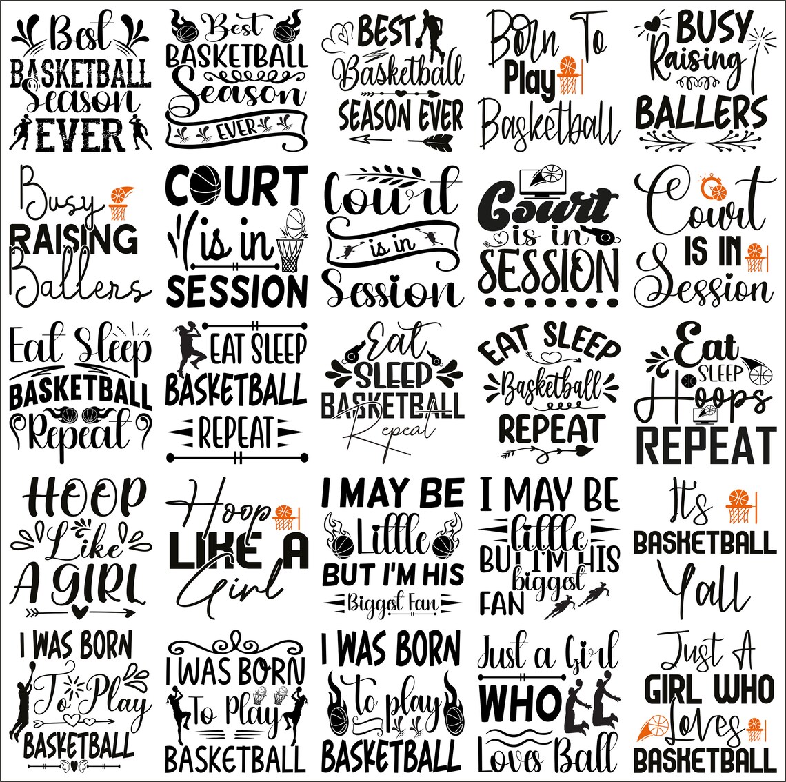Basketball SVG Bundle, Basketball Quotes, Basketball Designs, SVG Files ...