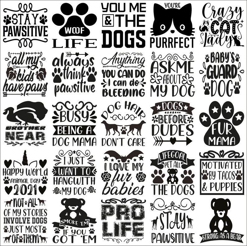 Animal SVG Bundle, SVG Files for Cricut, Animal SVG, Cut File, Animal ...