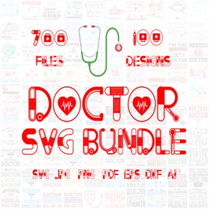 Doctor SVG Bundle 700 Files Doctor Quotes Doctor Designs - Etsy