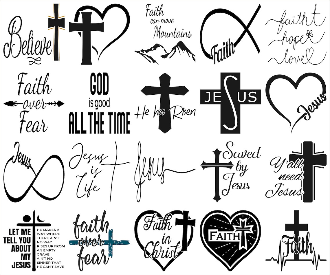 Christian SVG Bundle, SVG Files for Cricut, Instant Download, Cut File ...