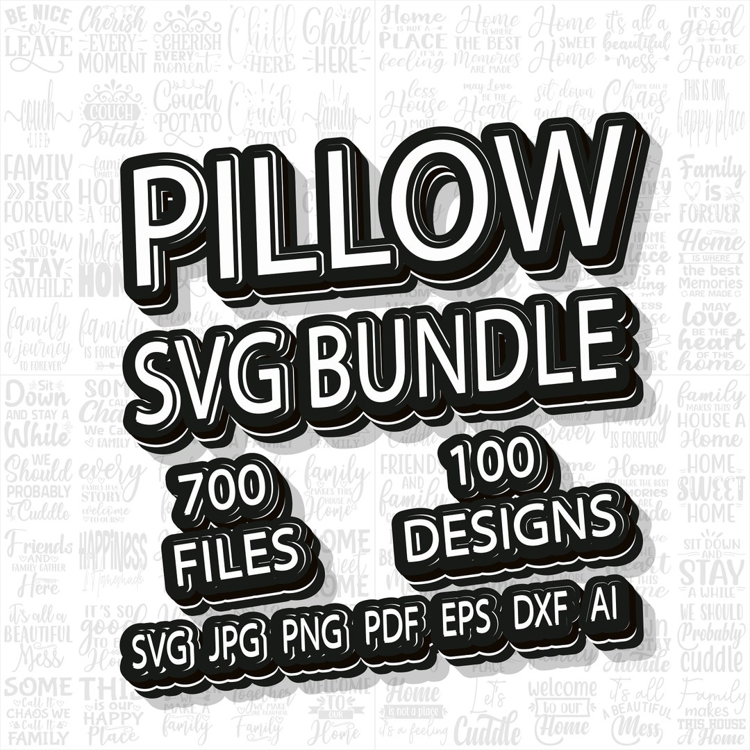 Pillow SVG Bundle Pillow Quotes Pillow Designs SVG Files - Etsy