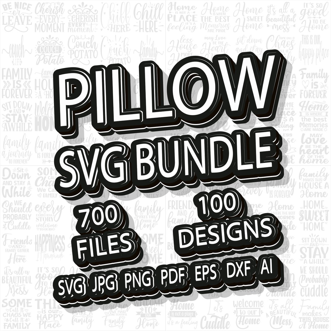 Pillow SVG Bundle Pillow Quotes Pillow Designs SVG Files - Etsy