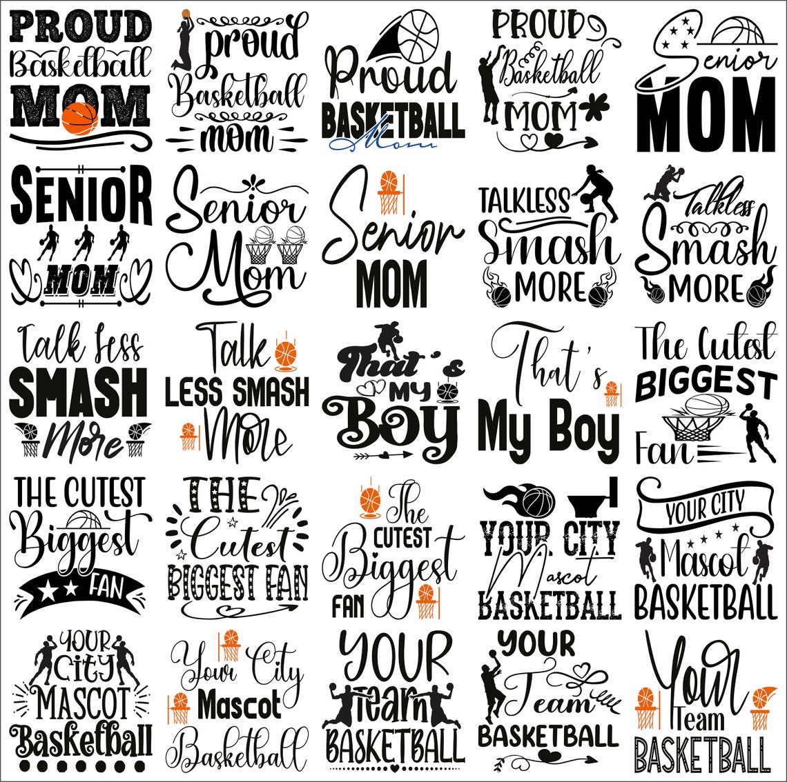 Basketball SVG Bundle, Basketball Quotes, Basketball Designs, SVG Files ...