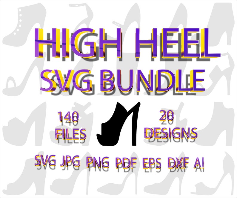 High Heel SVG Bundle High Heel Designs High Heel Svg - Etsy