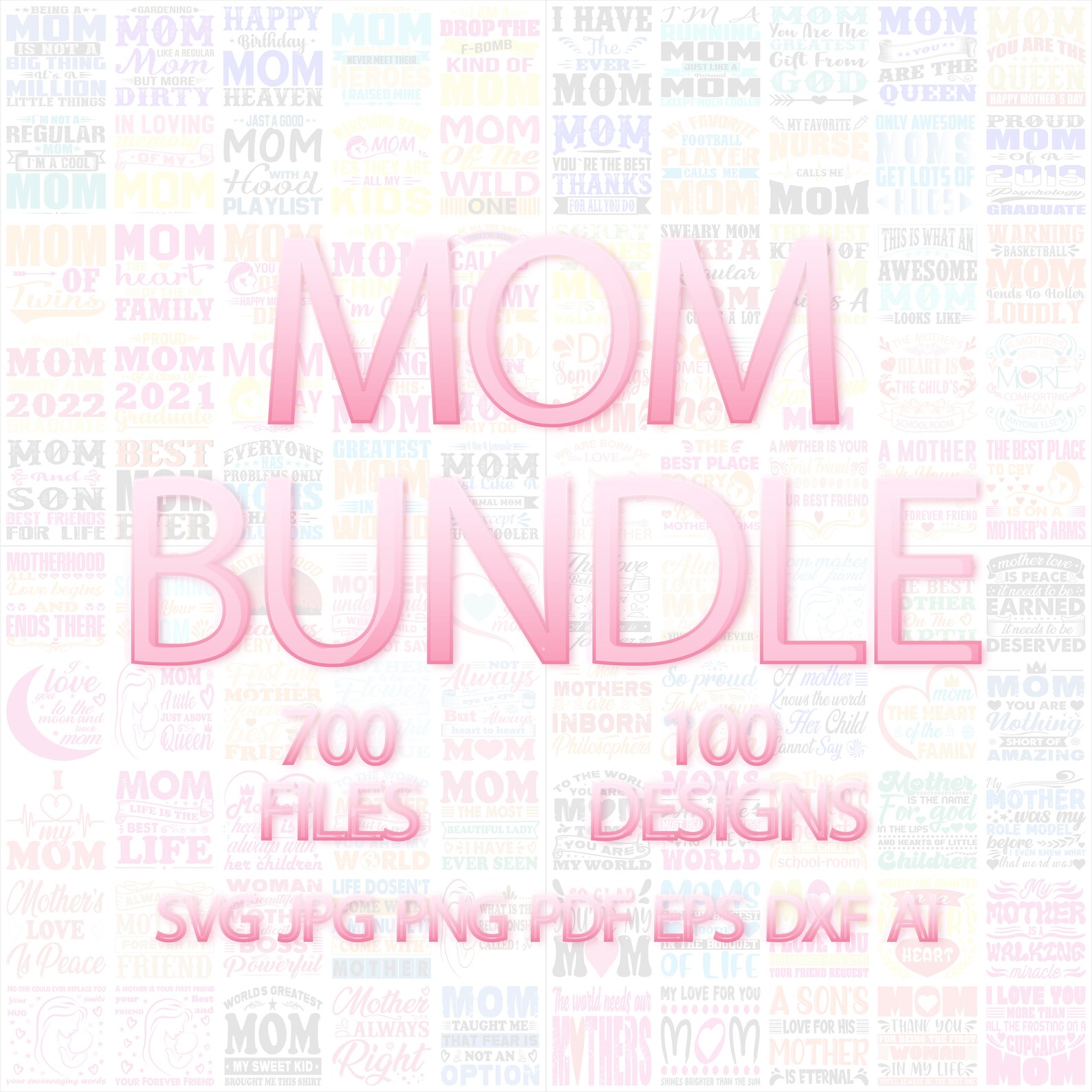 Mom SVG Bundle Mom Quotes Mother Svg Bundle SVG Files for - Etsy