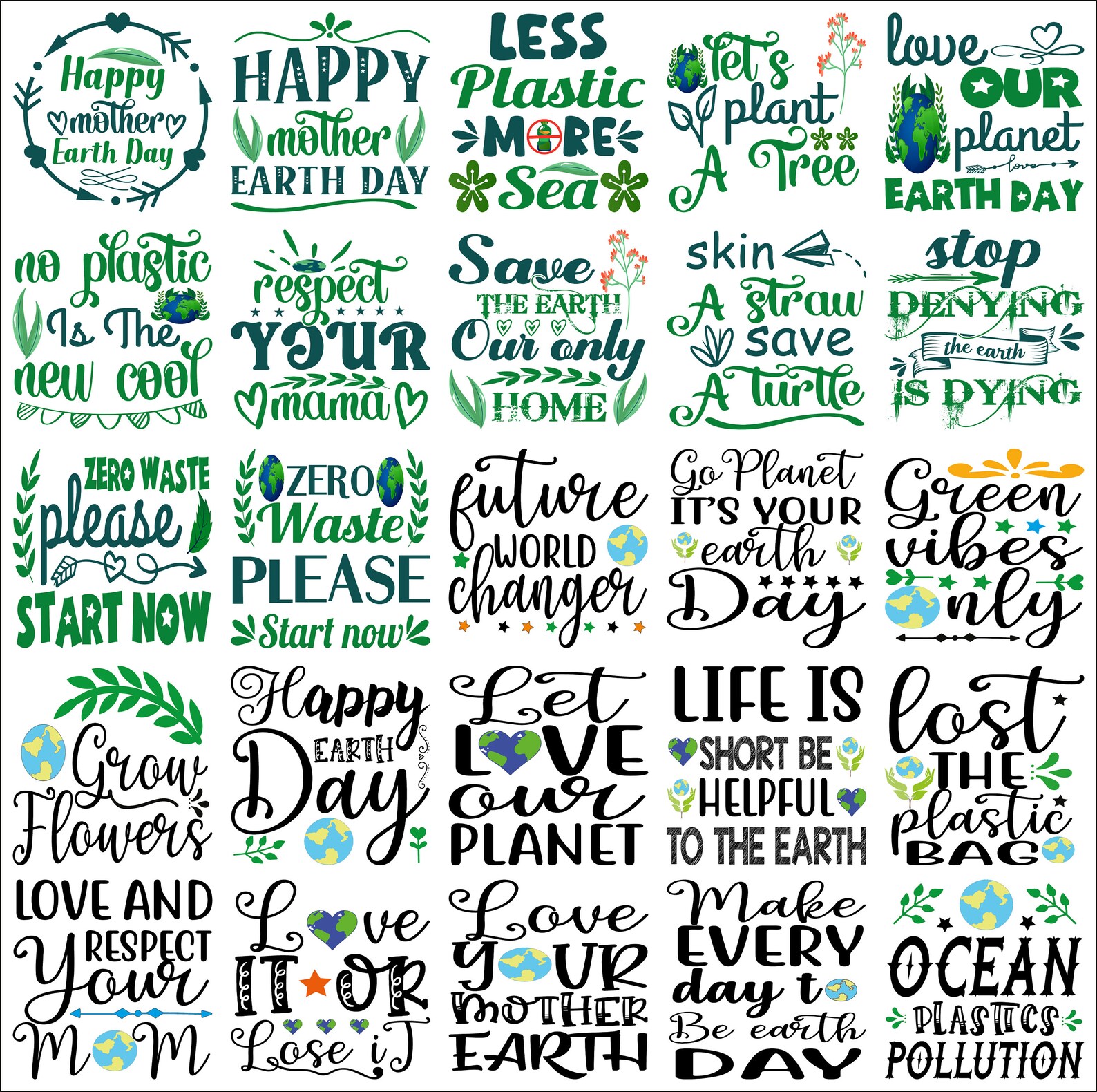 Earth SVG Bundle Earth Quotes Earth Designs SVG Files for - Etsy