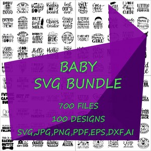 Baby SVG Bundle Baby Quotes Baby Designs SVG Files for - Etsy