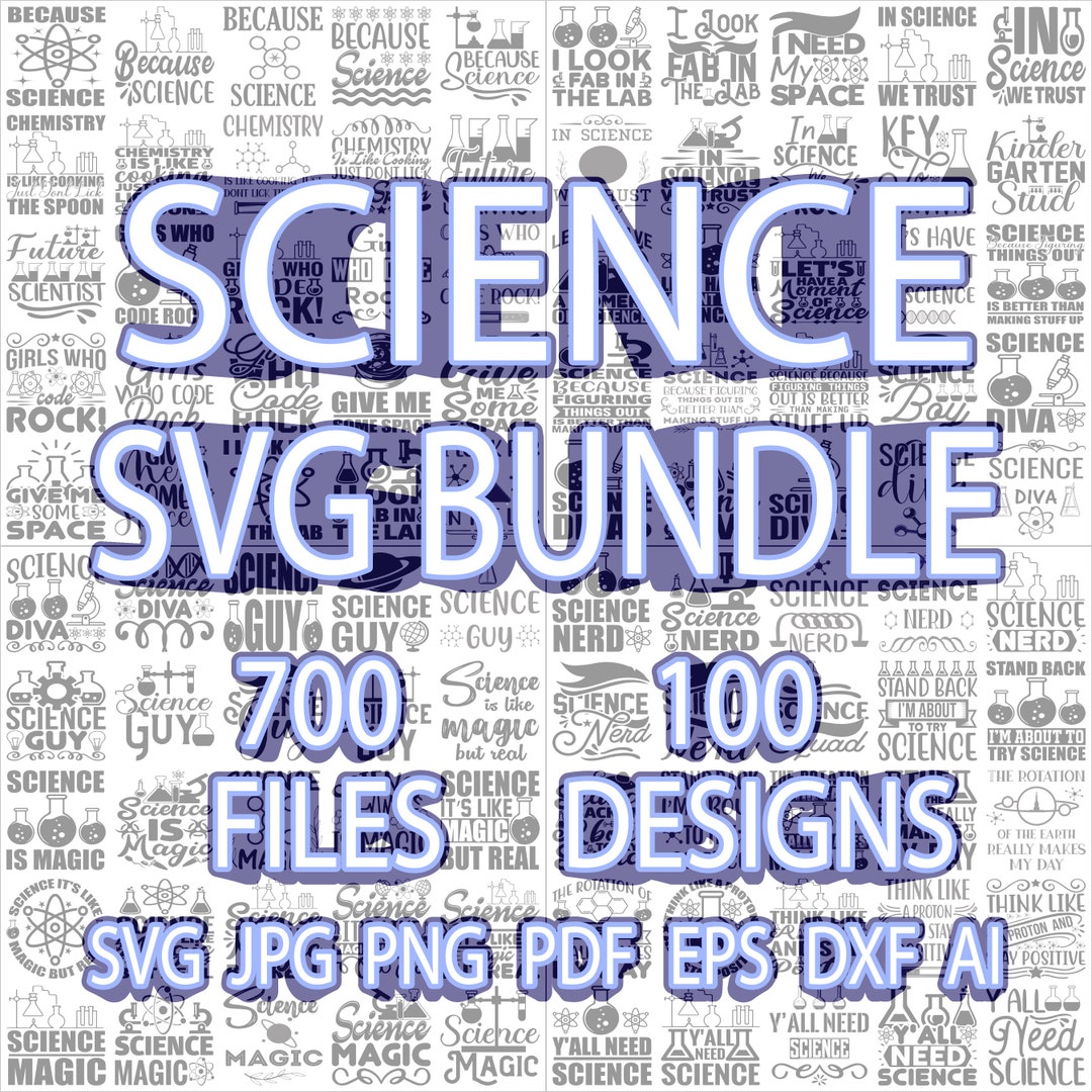 Science SVG Bundle, SVG Files for Cricut, Science Designs, Instant ...