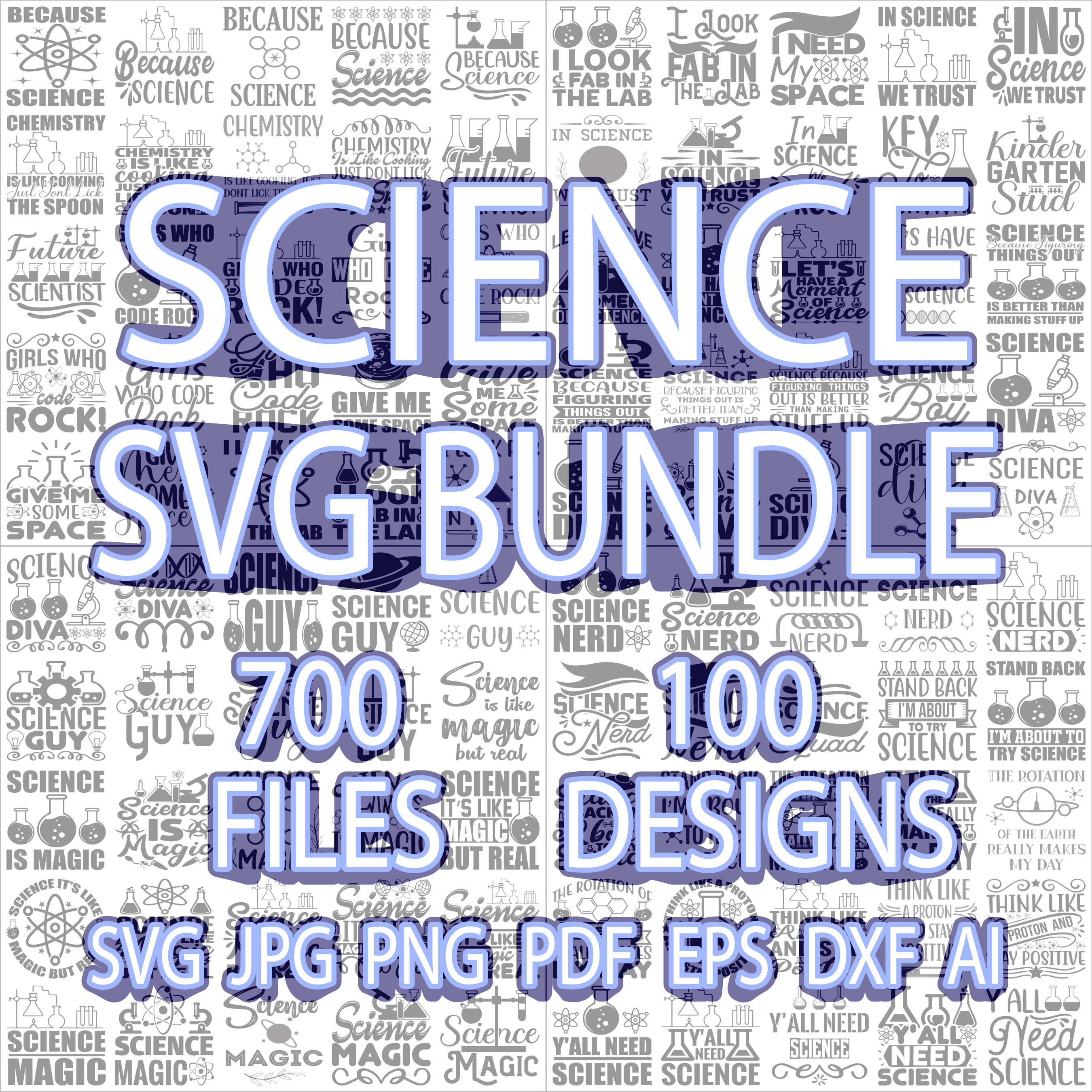 Science SVG Bundle, SVG Files for Cricut, Science Designs, Instant ...