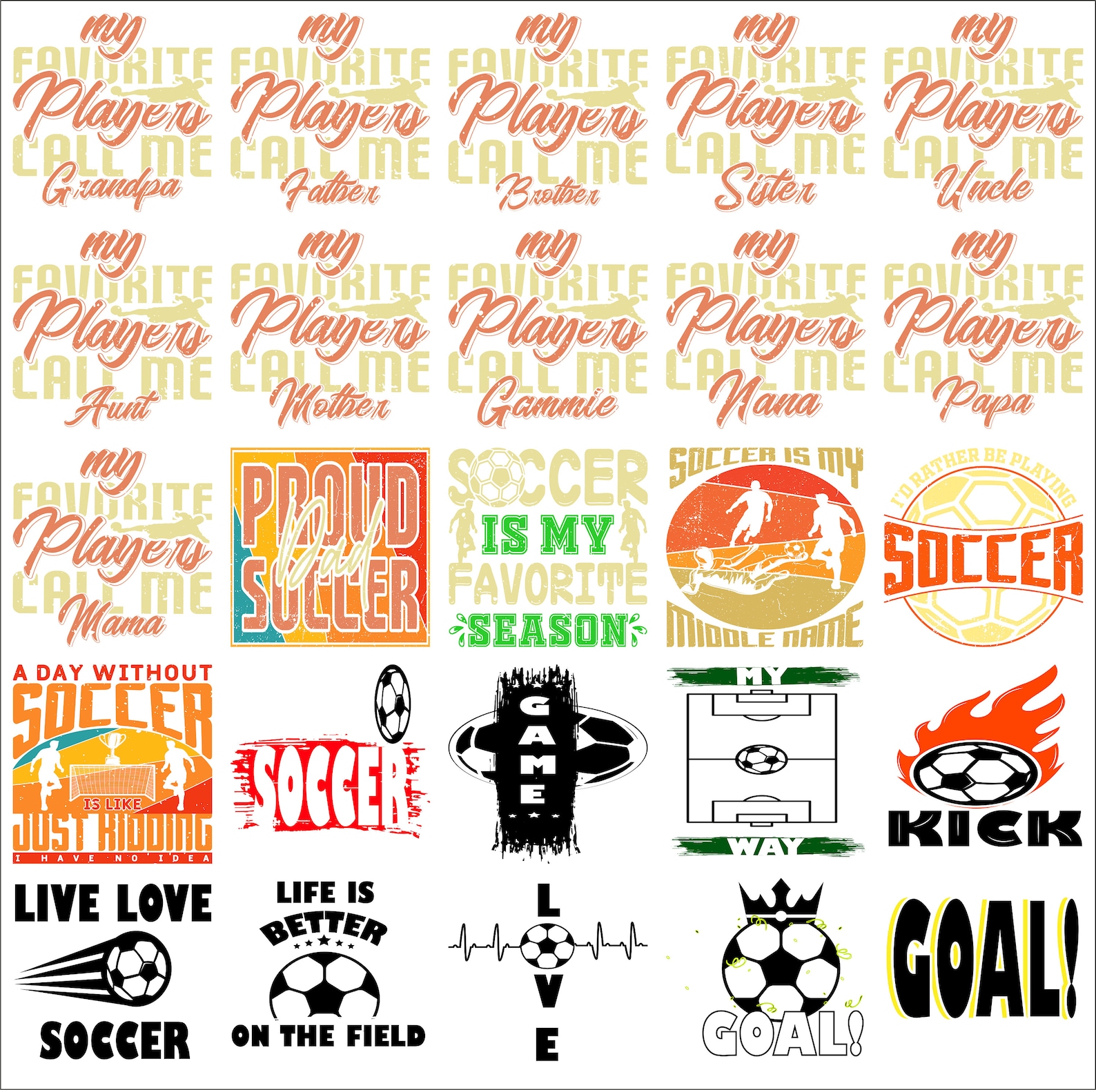 Football Bundle Svg Png Jpg Pdf Dxf Eps Ai Formats 700 - Etsy