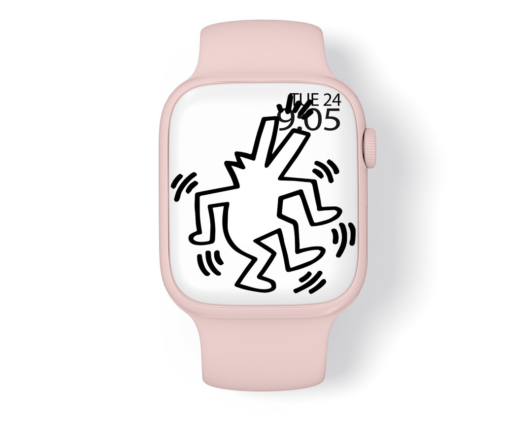 Keith Haring Wallpaper Apple Watch Face Watch Background - Etsy