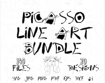 Picasso Line Art Svg - Etsy