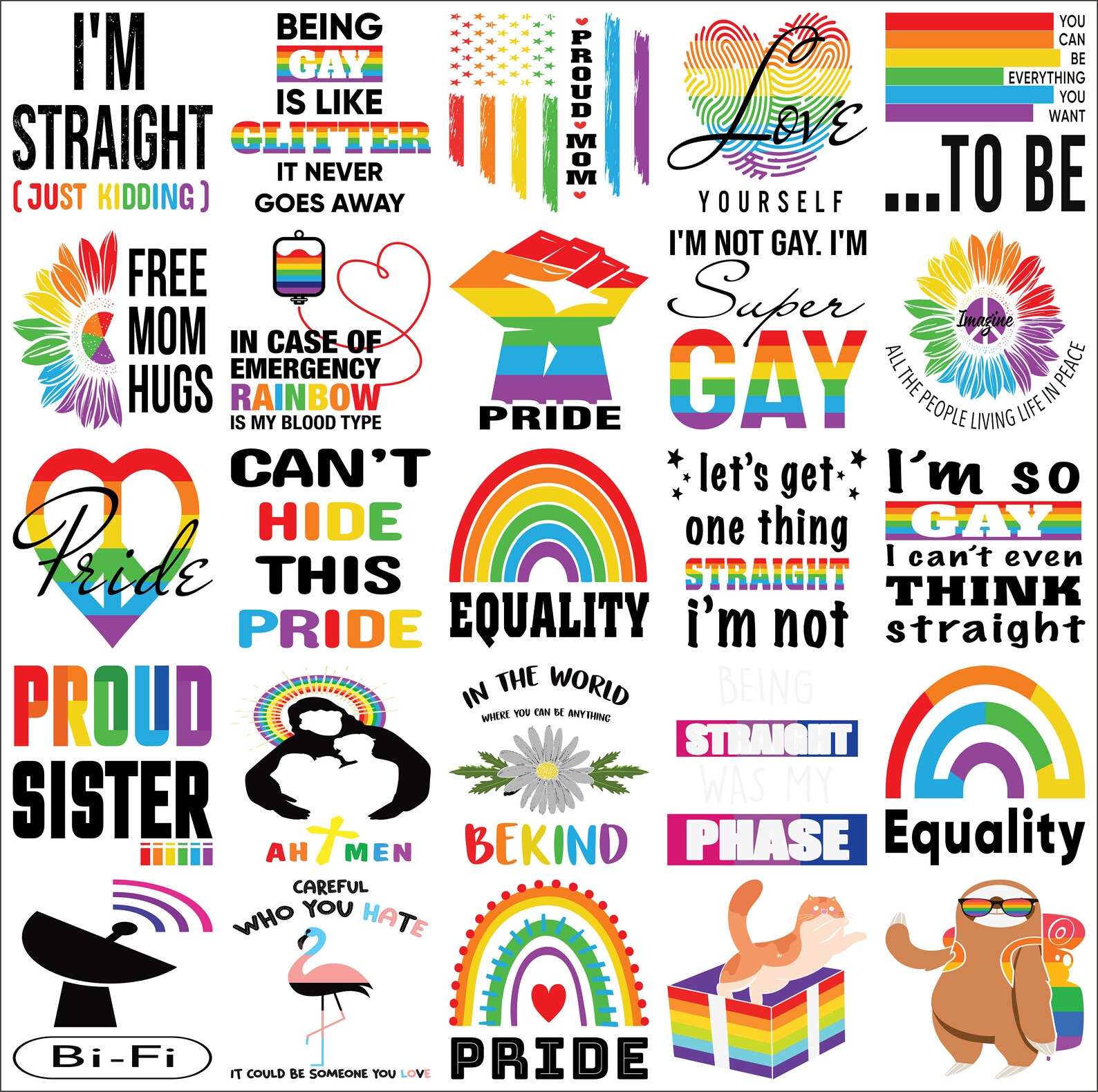 LGBT SVG Bundle, Instant Dowload, Svg Files for Cricut, 700 Files, LGBT ...