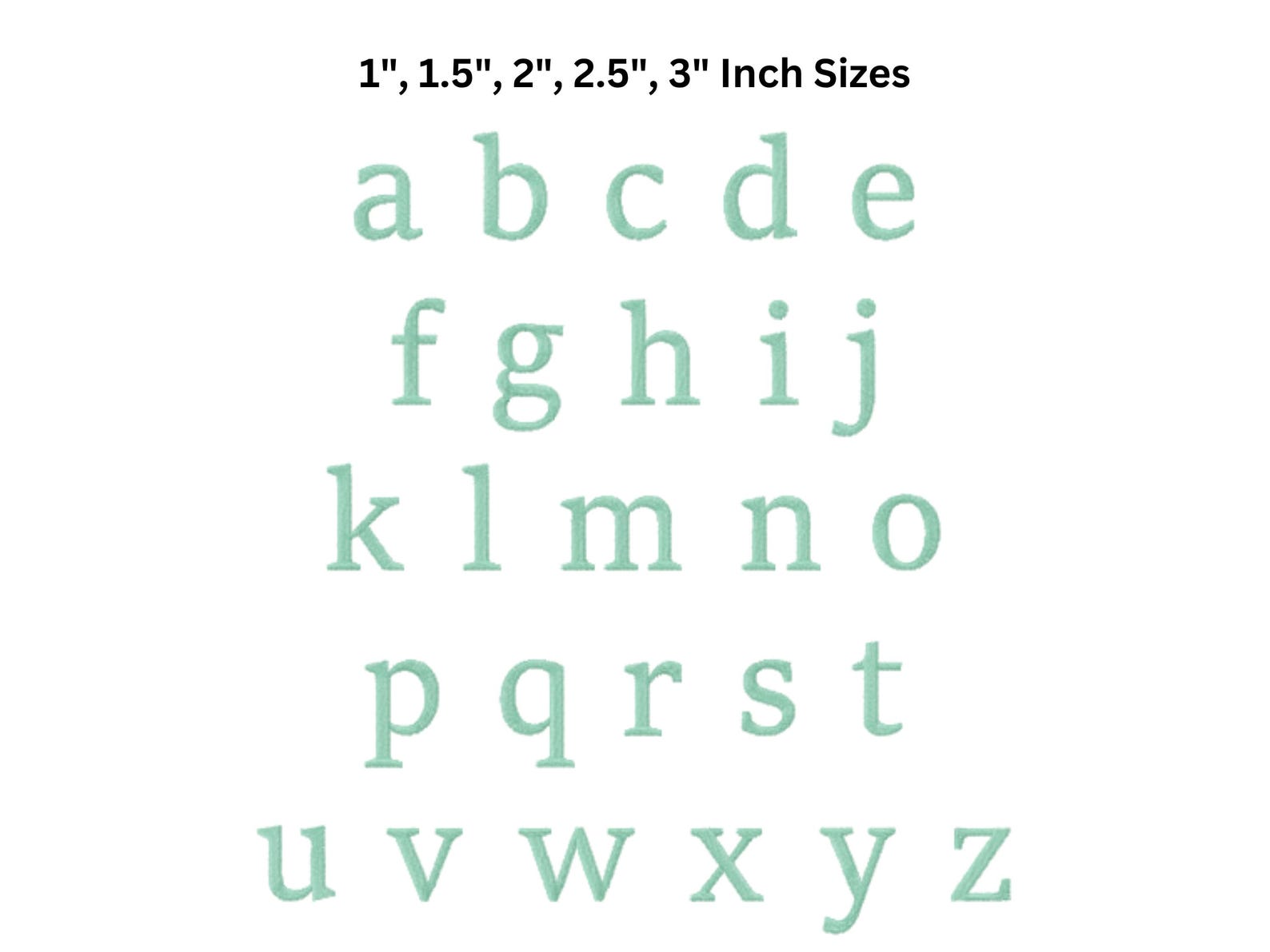 Cherry Alphabet Embroidery Font – A to Z Letters and 0–9 Digits in 5 ...