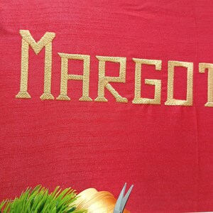 Margot Embroidery Font - Elegant Vintage Style Alphabet for Monograms ...