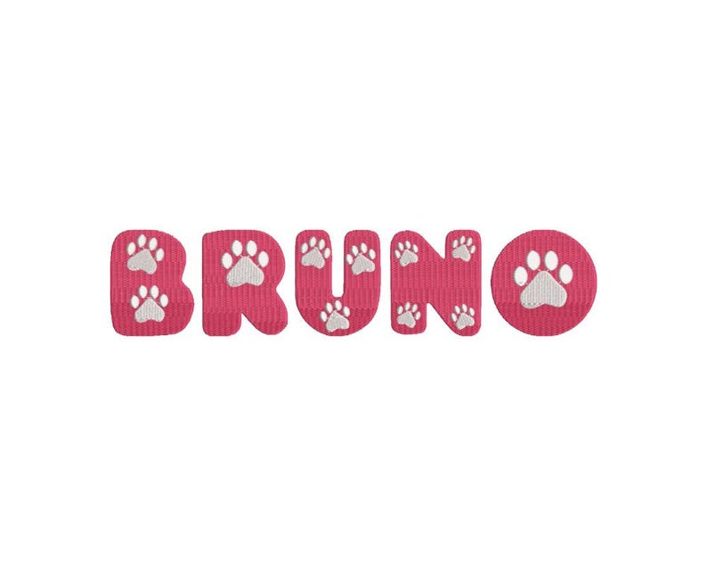 Dog Paw Print Alphabet Embroidery Font, Machine Embroidery Design for ...