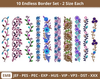 Endless Border Machine Embroidery Designs Embroidery Lace Pattern 1 ...