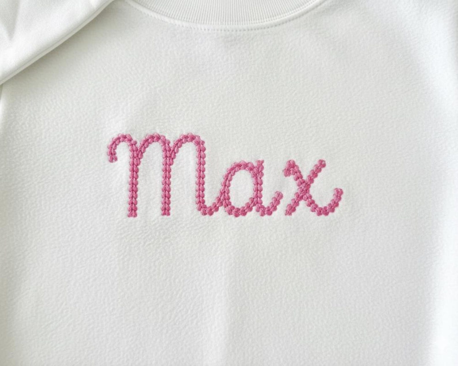 Chain Stitch Embroidery Font - Unique Chain Effect Textured Machine ...