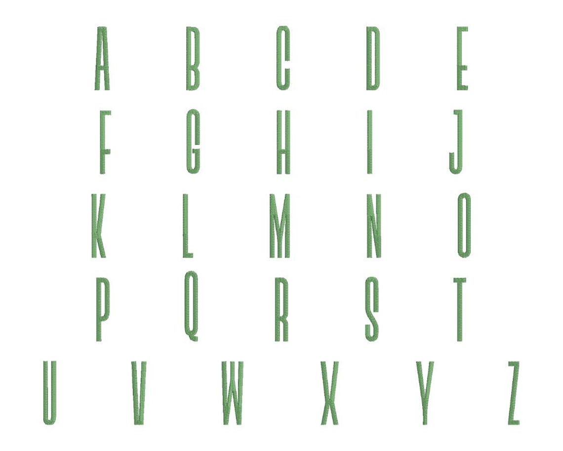 Bold Go Higher Embroidery Font - Tall and Impactful Block Letter ...