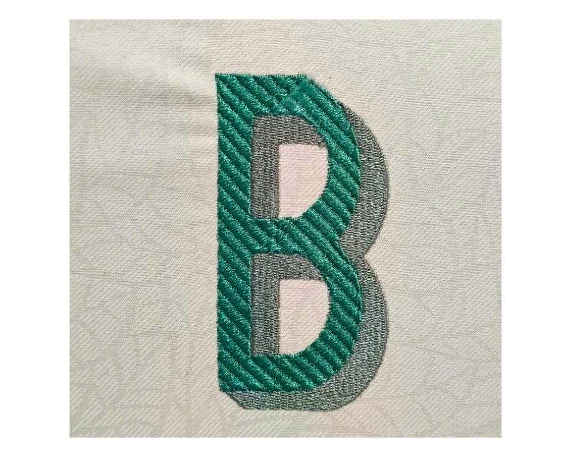 Summer Shadow Embroidery Font - 3D Effect Font - Shadow Embroidery ...