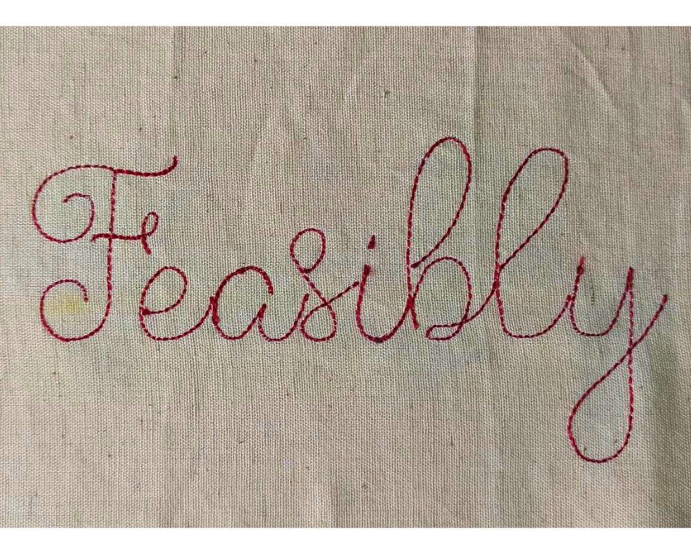 Feasibly Single Line Embroidery Font, Machine Embroidery Design ... Feasibly Single Line Embroidery Font, Machine Embroidery Design ...