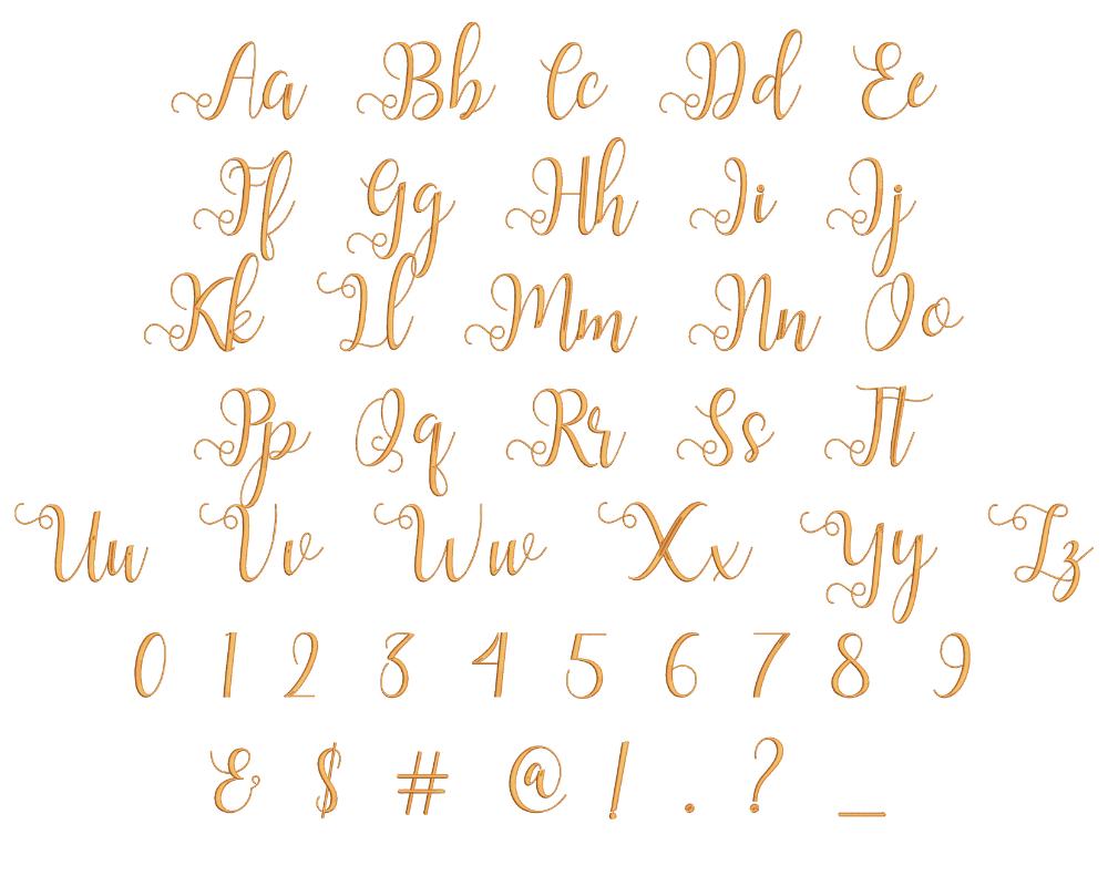 Alliana Script Font, Machine Embroidery Design, Alliana Script Bx Font, Monogram Alphabet ...