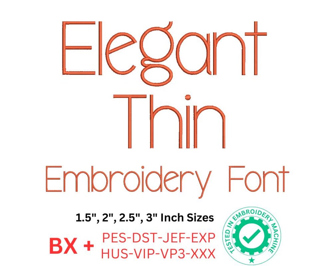 Elegant Thin Embroidery Font, Delicate Thin Embroidery Font – Modern ...