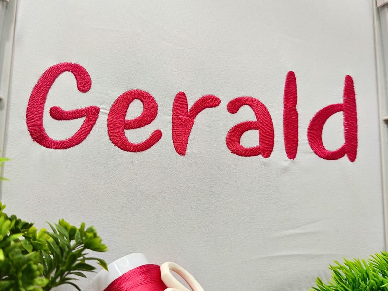 Gerald Embroidery Font – Playful Rounded Satin Stitch Alphabet - 3 ...