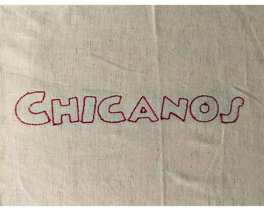 Chicanos Single Line Embroidery Font, Machine Embroidery Design, Bx ...