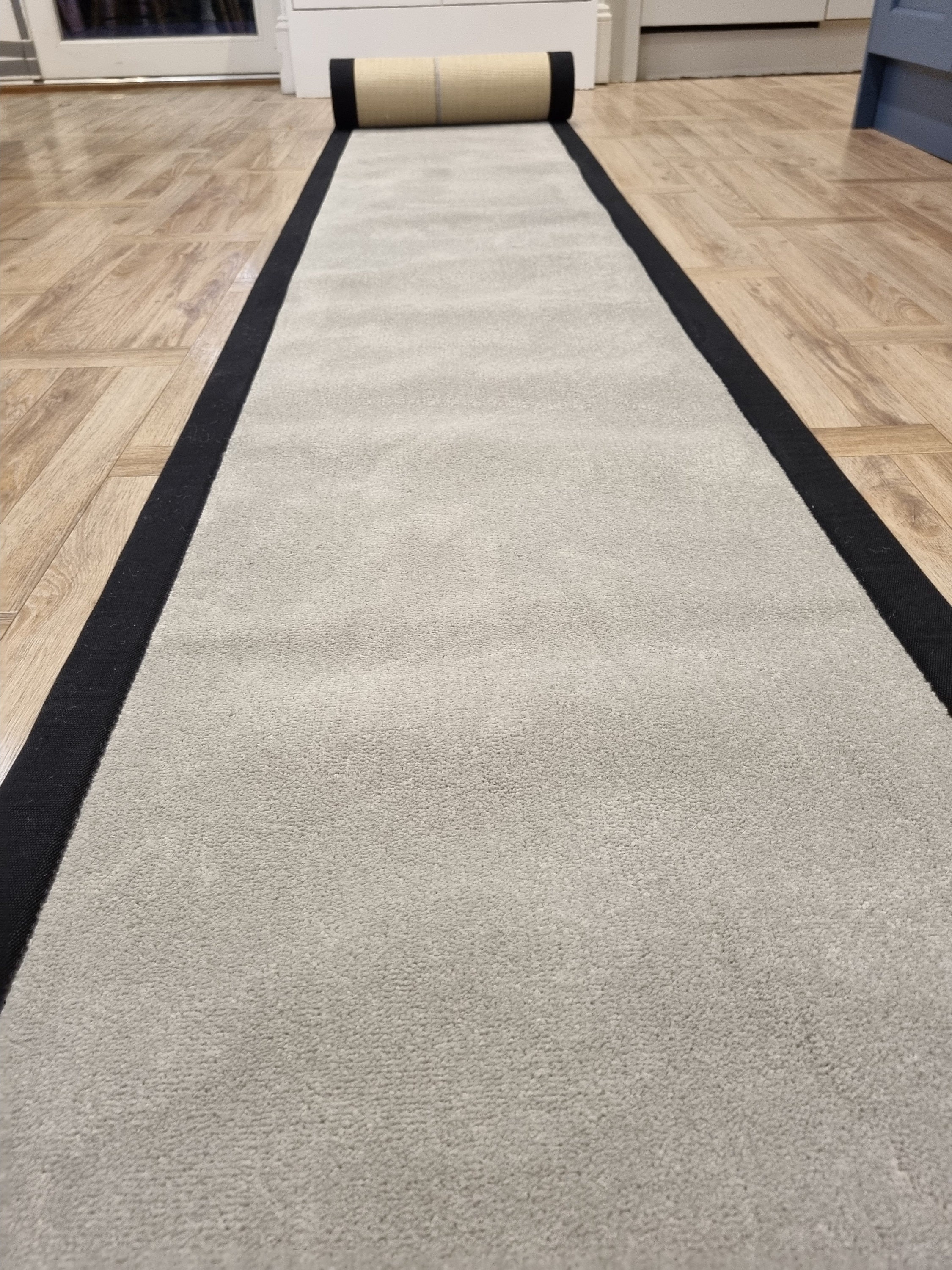 Carpet Stair Runner With Black Cotton Border Cormar Apollo Plus ...