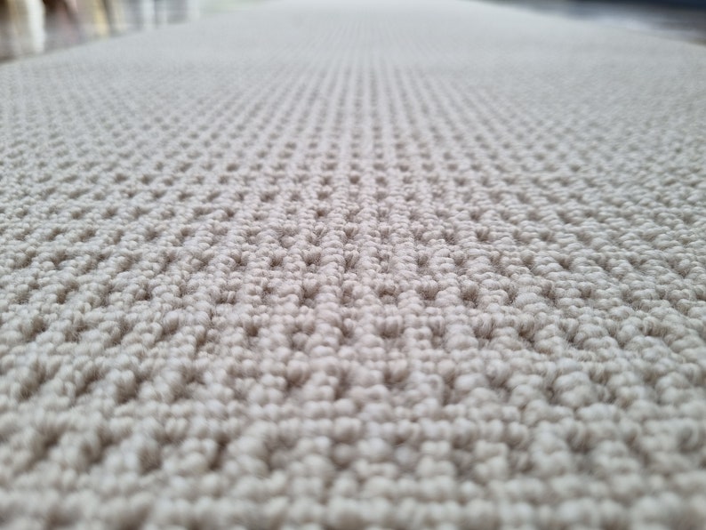 Cormar Avebury Weave Texture Beige Wool Loop Stair Runner With - Etsy