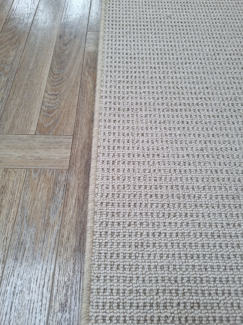 Cormar Avebury Weave Texture Beige Wool Loop Stair Runner With - Etsy