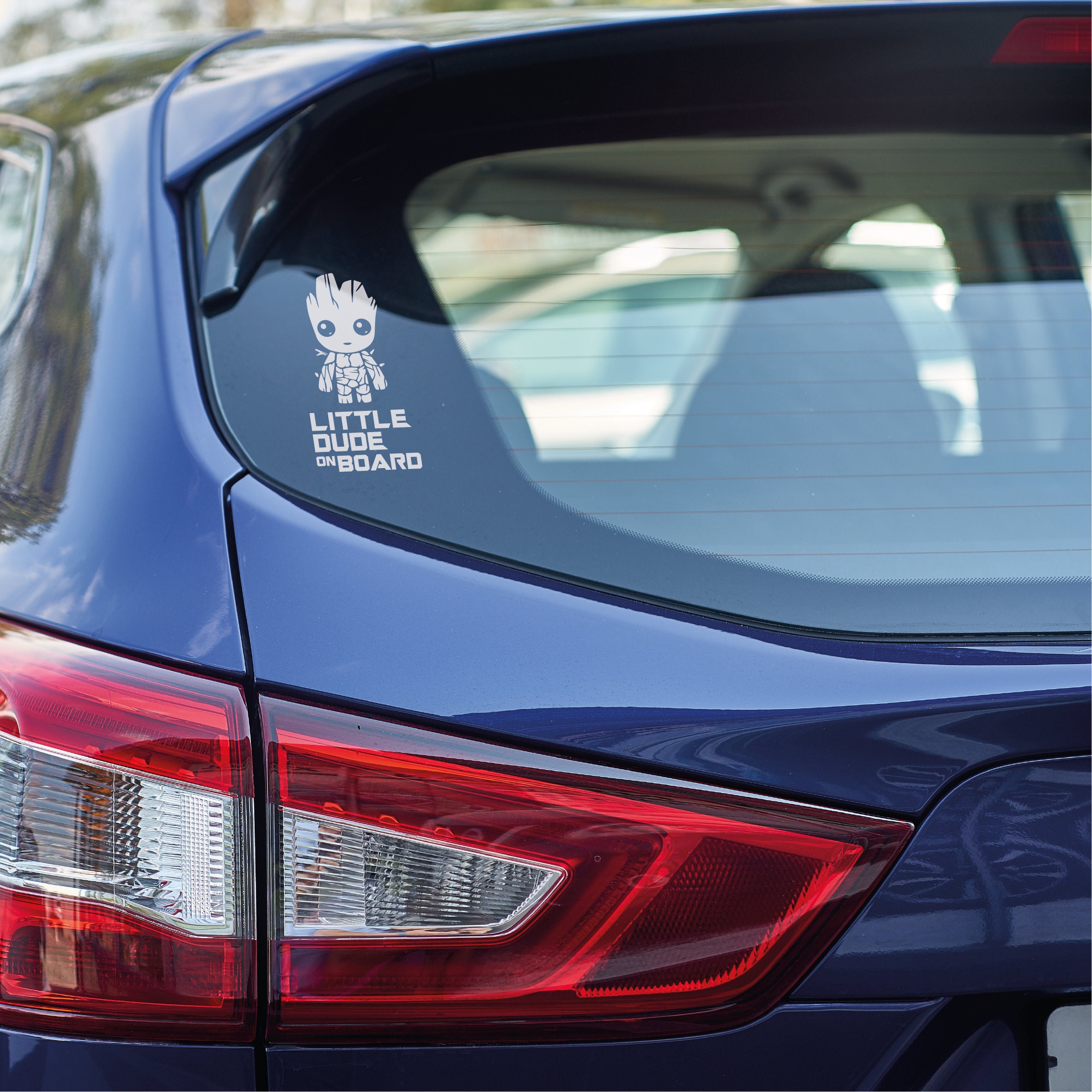 Little Dude on Board Car Sticker - Groot (type 2) - Etsy