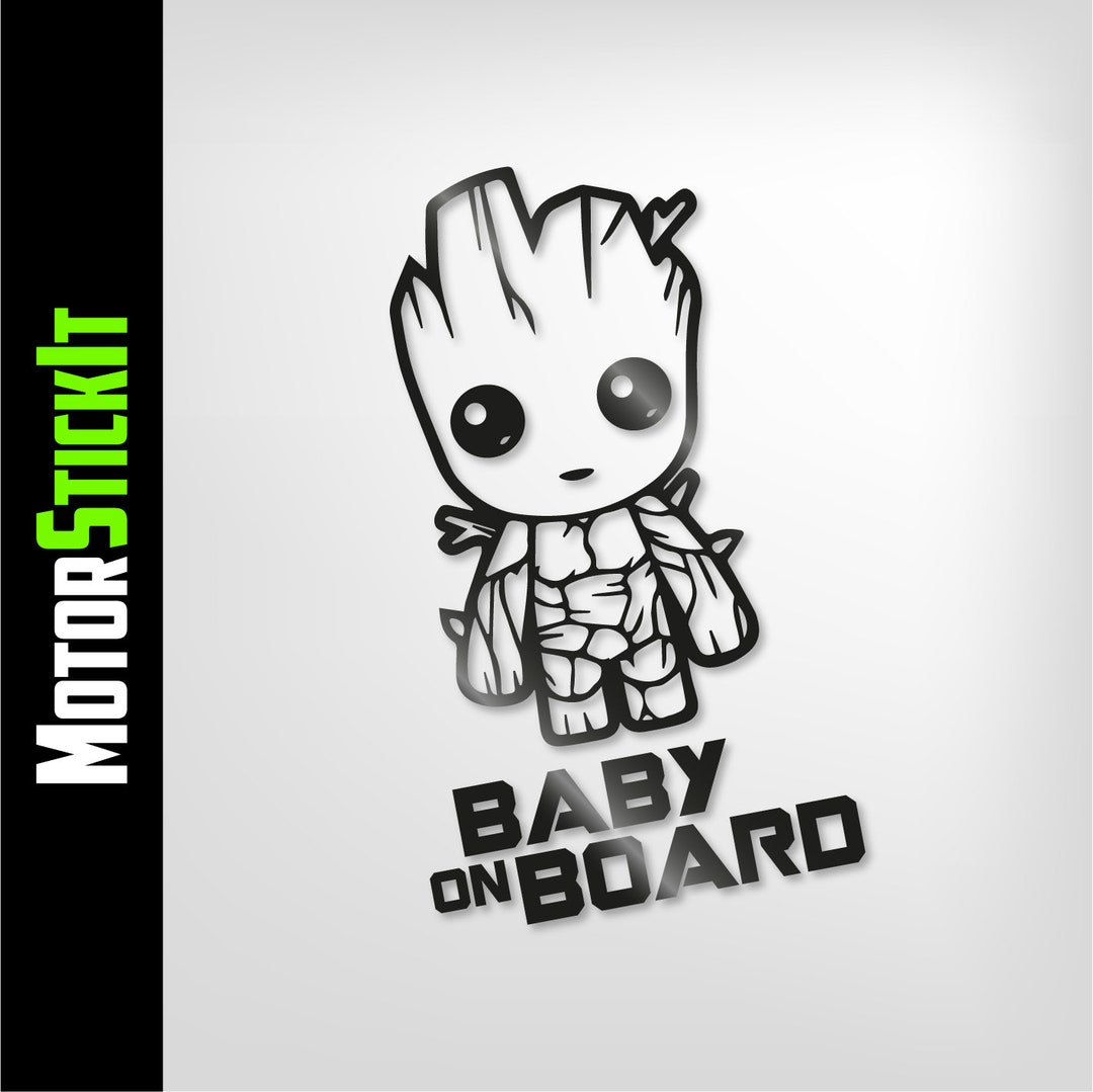 Baby on Board Car Sticker - Groot (type 1) - Etsy