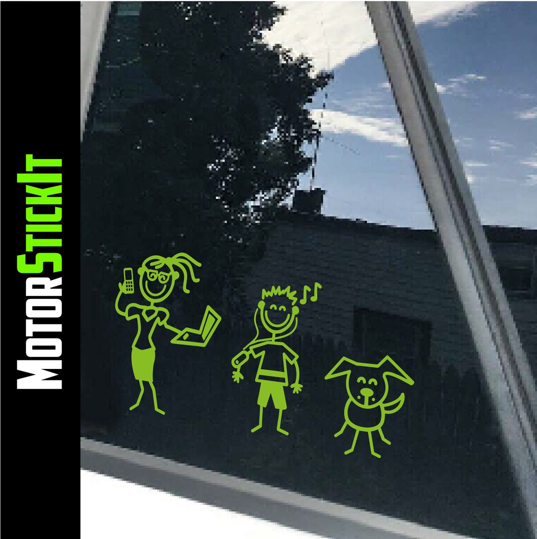 STICK FAMILY Character Car Sticker - Etsy