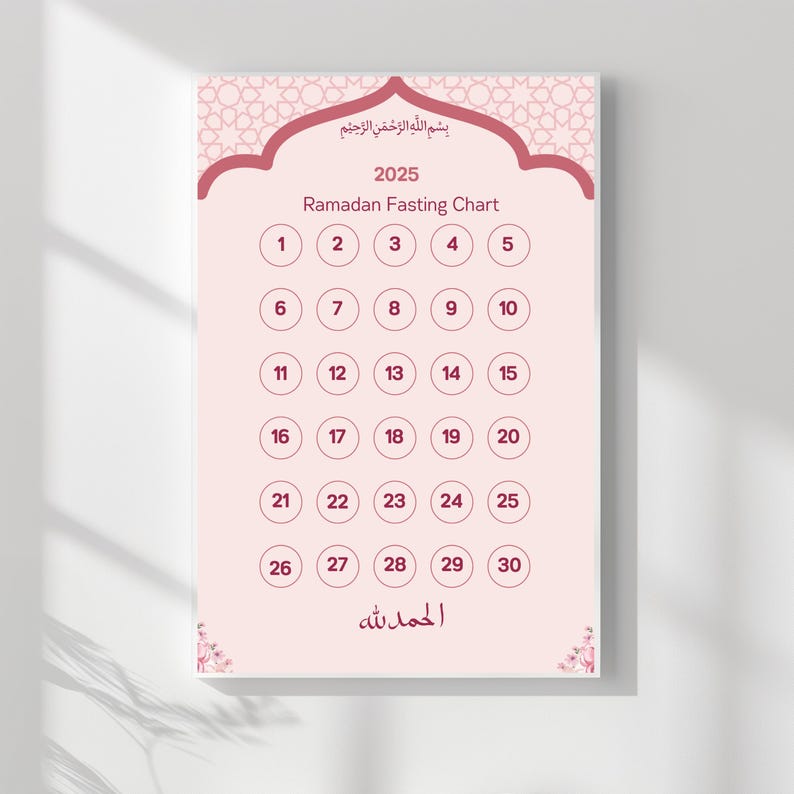 Children's Fasting Tracker, Fasting Chart, Ramadan Printable, First ...