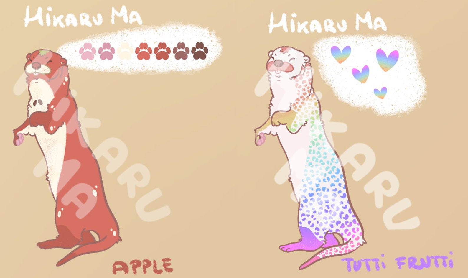 Fruit Furry Otter Gachapon Adopt - Etsy