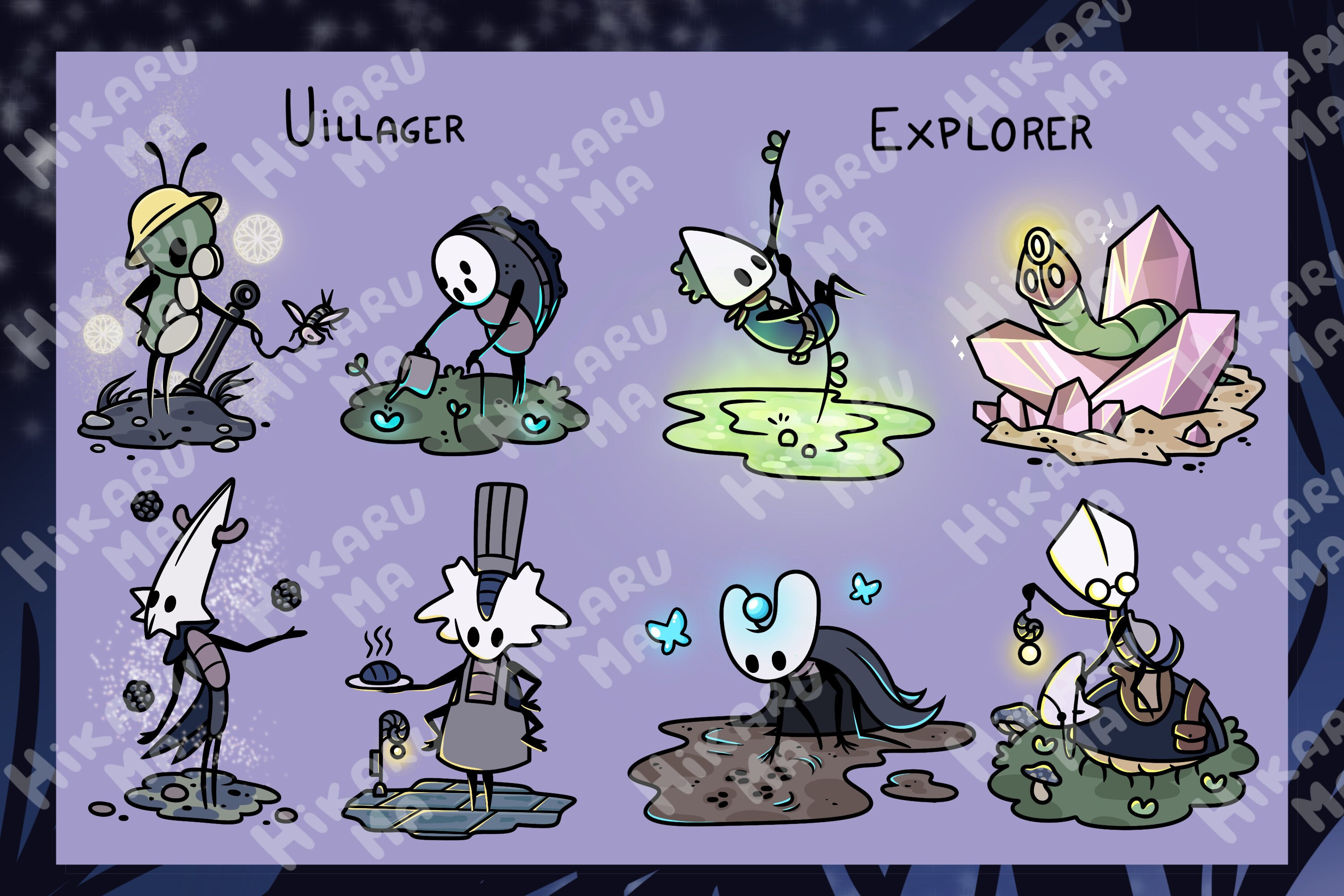 Hollow Knight Character Random Commissions - Etsy