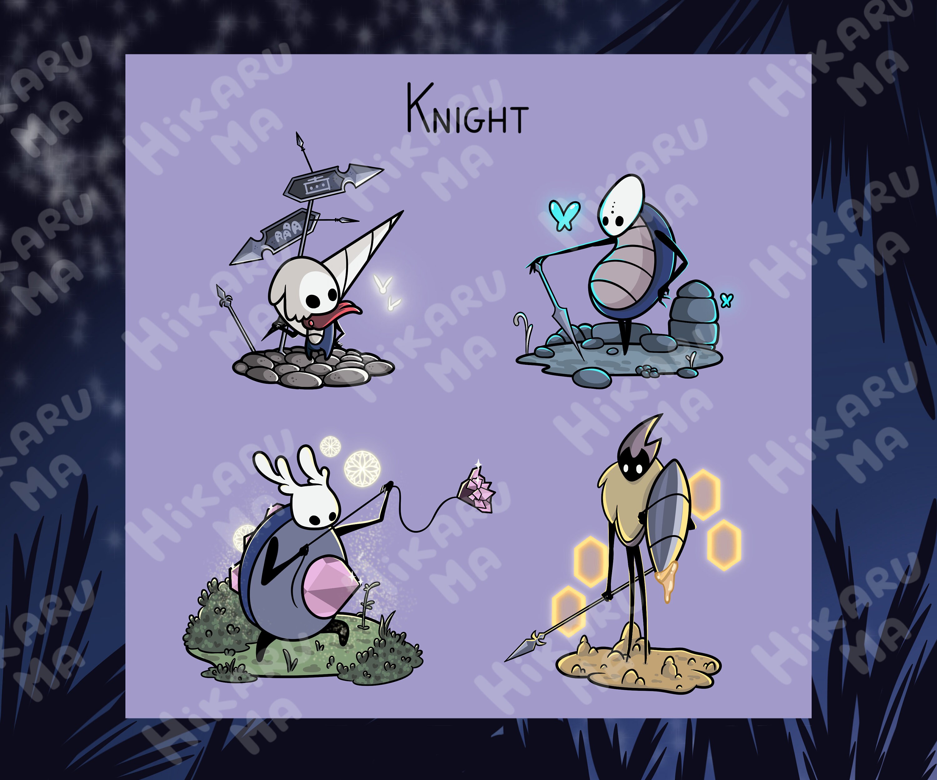 Hollow Knight Character Random Commissions - Etsy