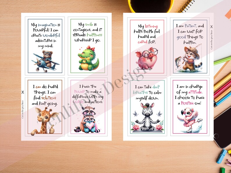 Printable Affirmation Cards for Kids, Positive Affirmations for Kids ...