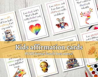 Positive Affirmation Cards for Kids, Encouragement, Classroom ...