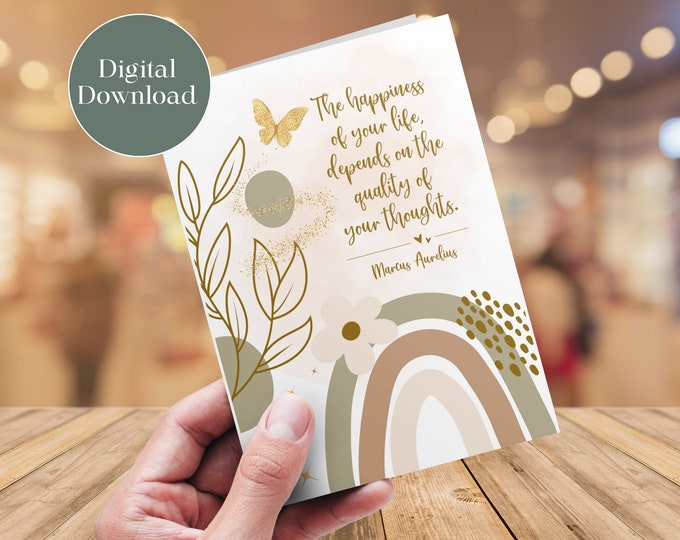 Printable MOTIVATIONAL GREETING CARDS No.6 Digital Download 3.5"x5 ...